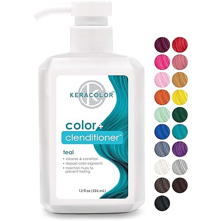Amazon.com: Keracolor Clenditioner TEAL Hair Dye - Semi Permanent Hair ...