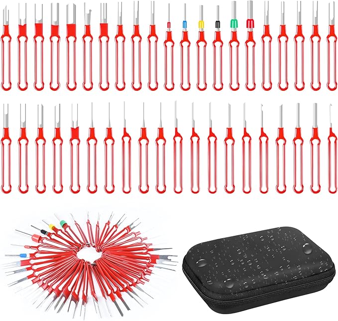 Amazon.com: Terminal Removal Tool Kit 41 Pcs Depinning Tool Electrical ...