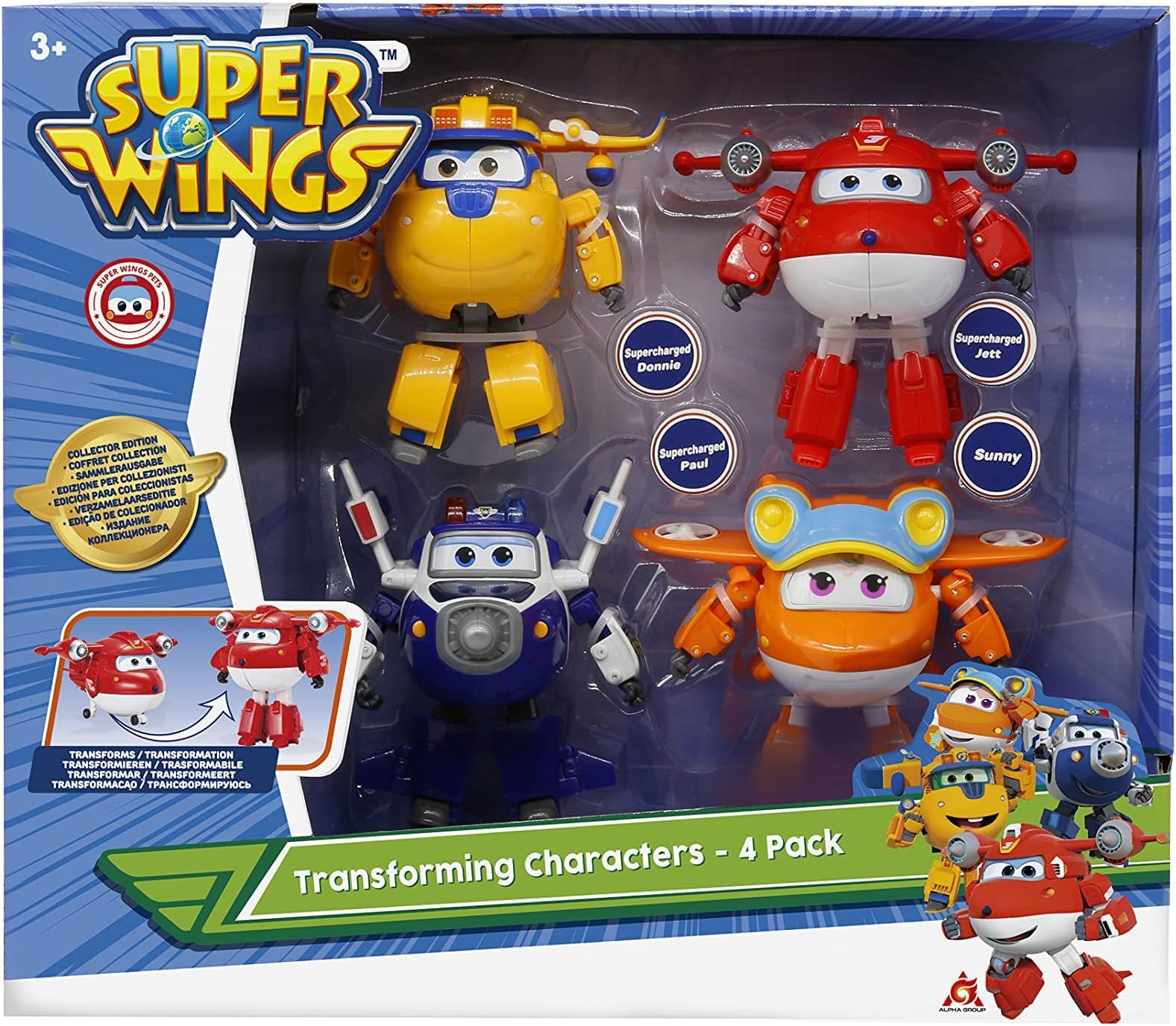 Super Wings Aereo Giocattolo - Super Wings Grand Albert Transformers Giocattoli Robot Giocattolo ...