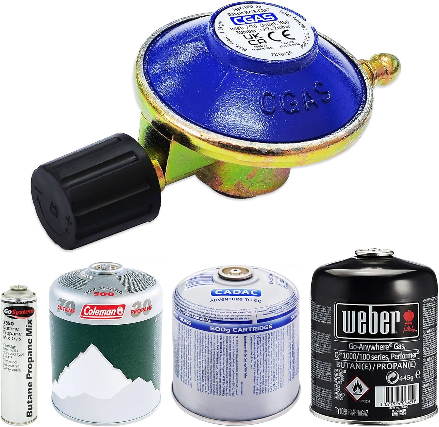 Catering Parts UK R716CART BUTANE GAS REGULATOR FOR 7/16 CANISTER SCREW ...