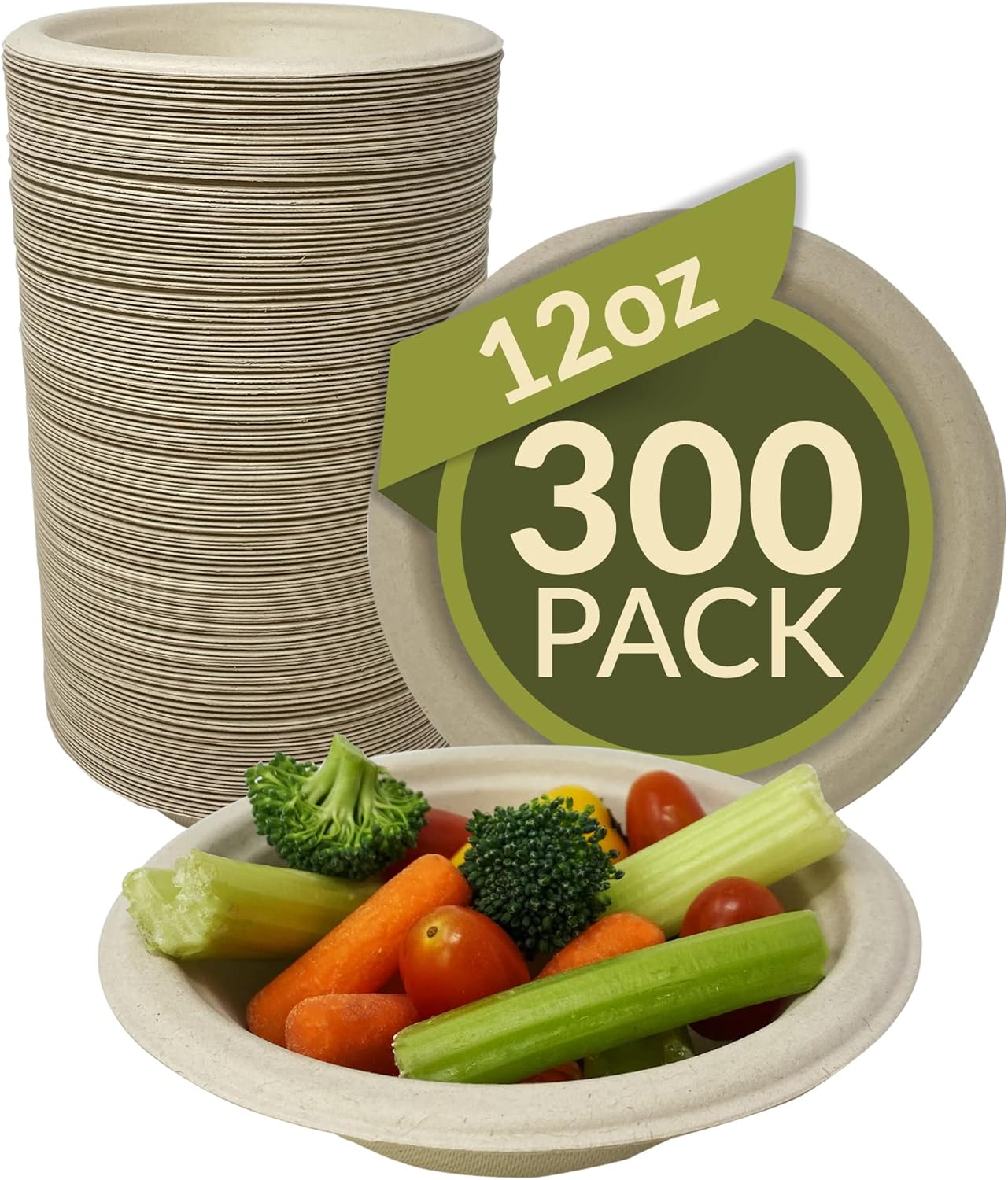 Amazon.com: Reli. Compostable Paper Bowls, 12 oz (300 Pack - Bulk ...