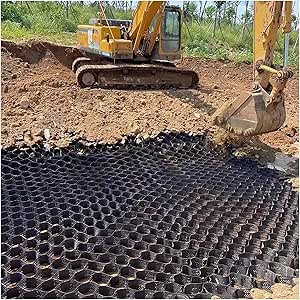 Amazon.com: Erosion Control Expandable Geo Grid, Driveway Rock Grid 2 4 ...