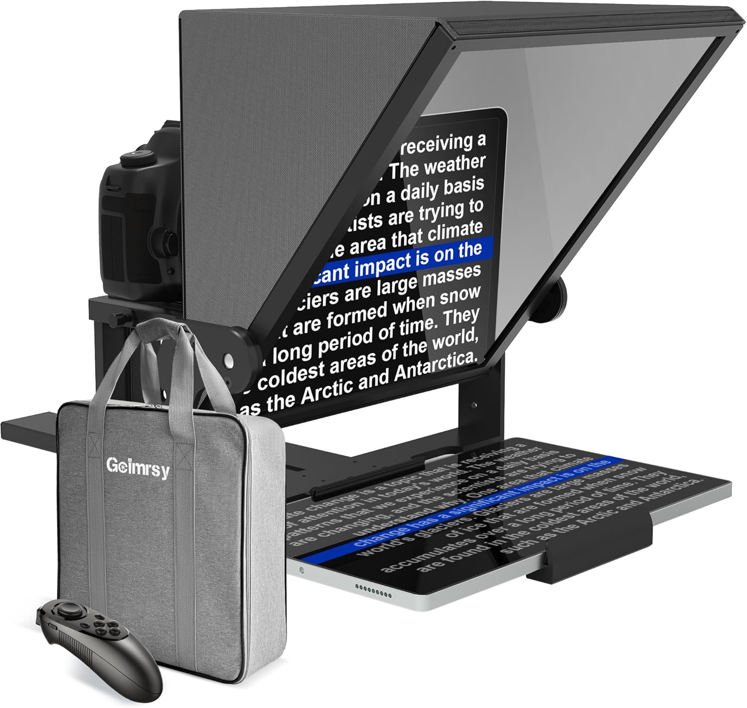 Amazon.com: GEIMRSY 16-inch HD Wide-Angle teleprompter, manually ...