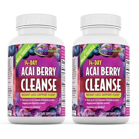 Amazon.com: Applied Nutrition 14-Day Acai Berry Cleanse + 14-Day Fat ...