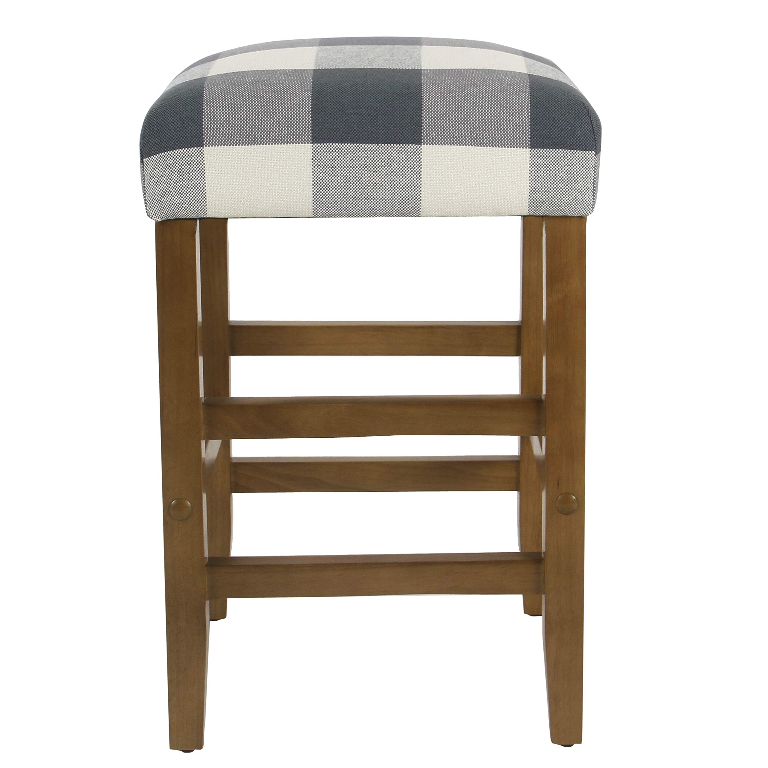 Homepop Home Decor | Classic Open-Back Counter Height Barstool | Square ...
