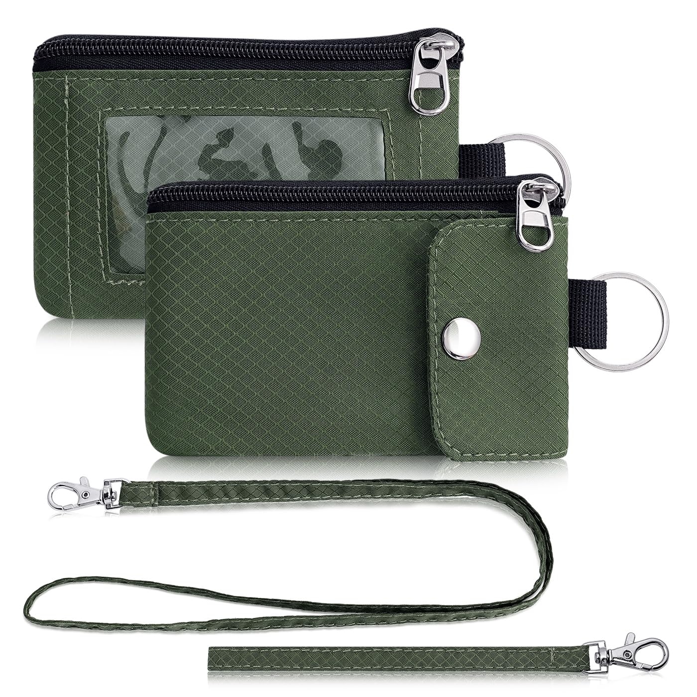 Amazon.com: Artpaxy Minimalist Wallet For Mens Womens, Keychain RFID ...