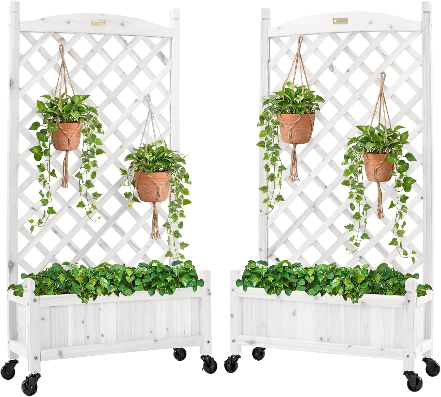 Amazon.com: Best Choice Products Set of 2 48in Wood Planter Box ...