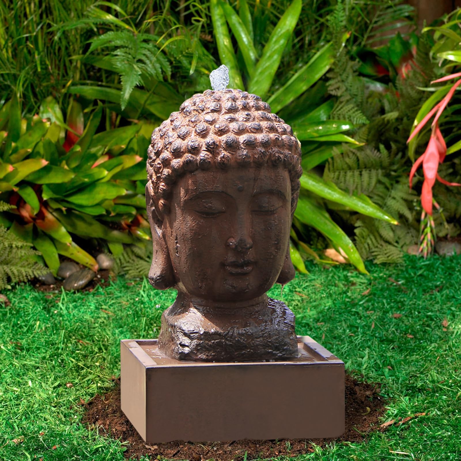 Large Buddha Water Feature Fountain Outdoor Garden Patio Outdoor