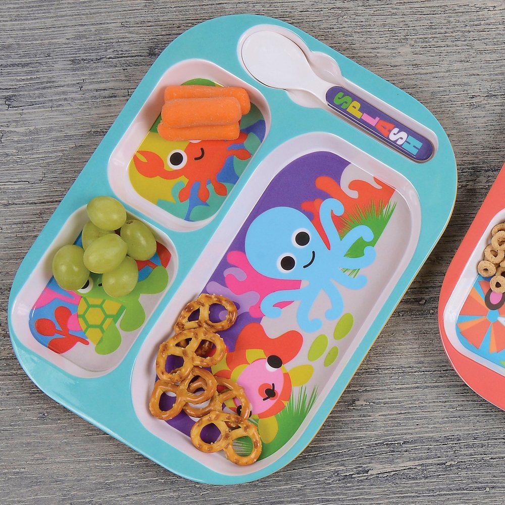 Snapklik.com : French Bull 11" Kids Everyday Tray - Divided Tray And ...