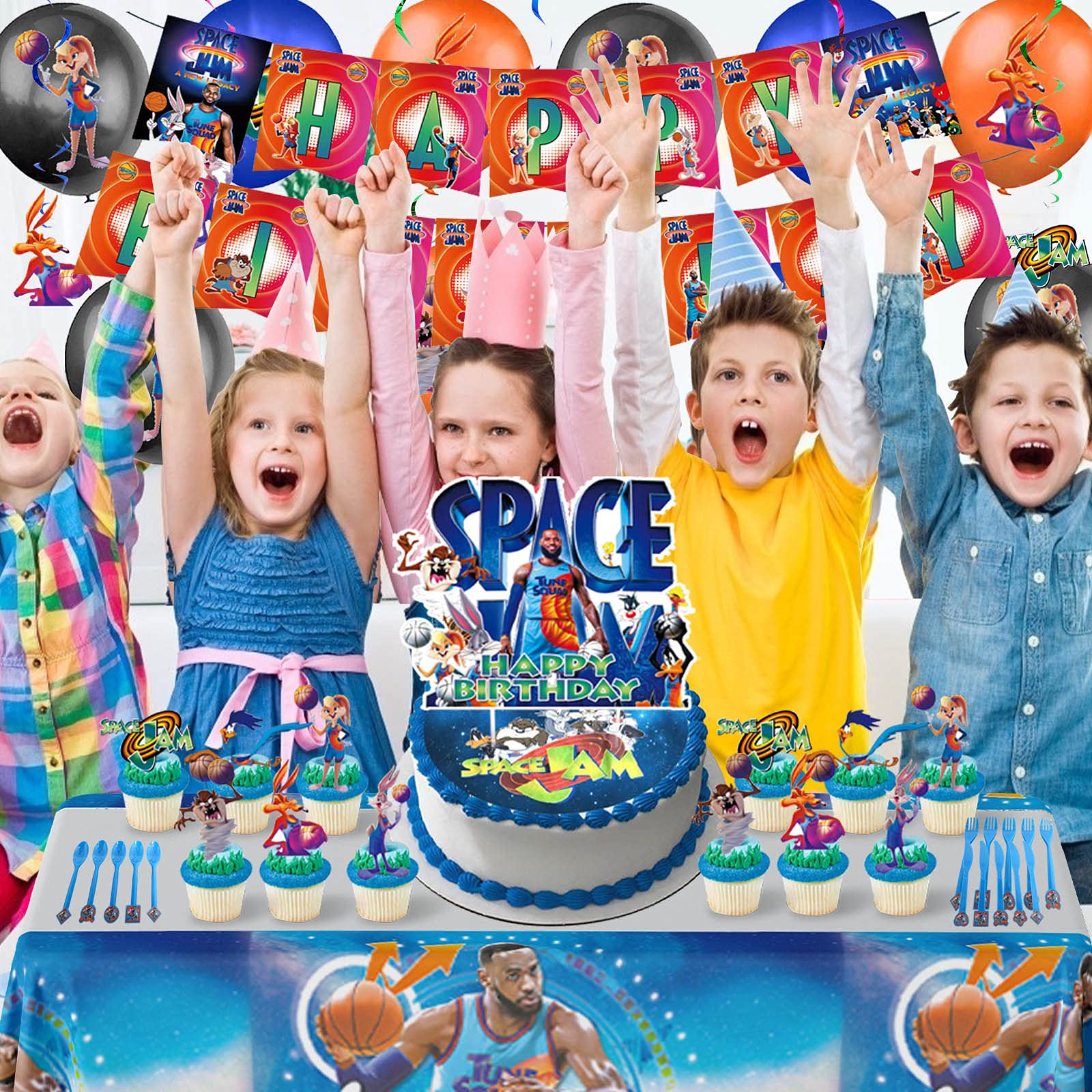 Space Jam Party Decorations,S...B09DBDW6W1 | Encarguelo.com