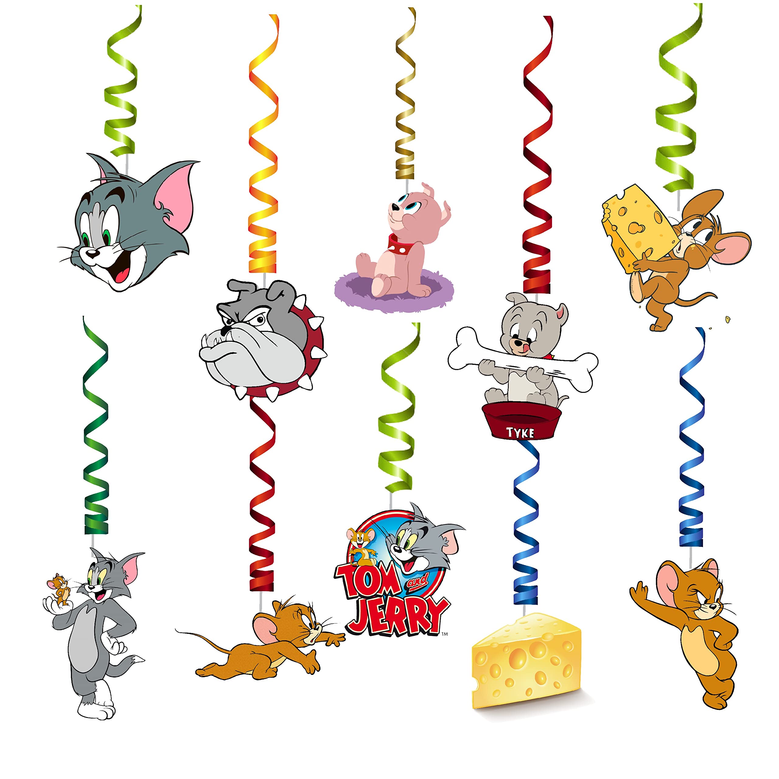 Buy The Blu Party Party Tom & Jerry Theme Birthday Swirls /Hanging ...