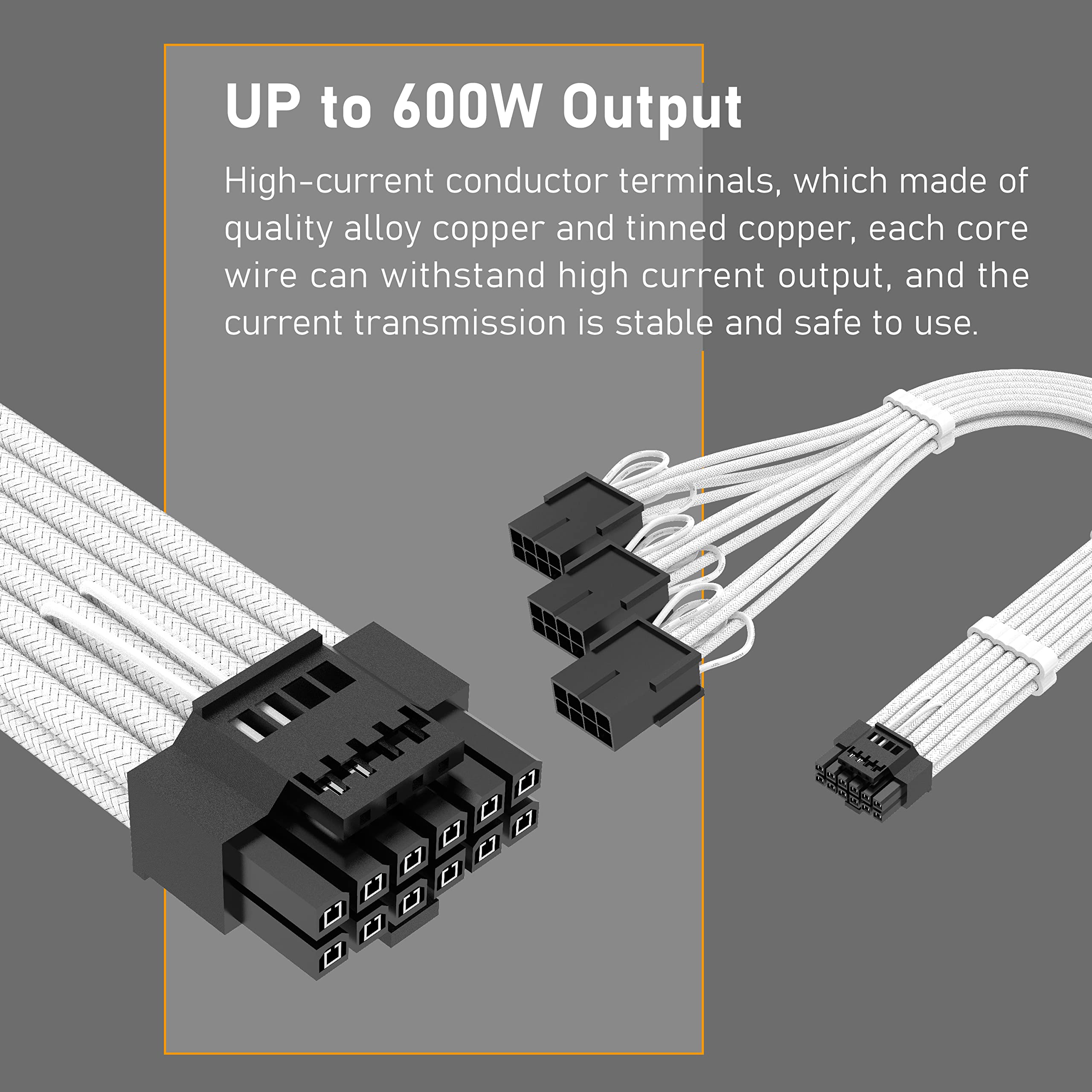Snapklik.com : EZDIY-FAB GPU Power Sleeved Cable Extension, 16pin(12+4 ...