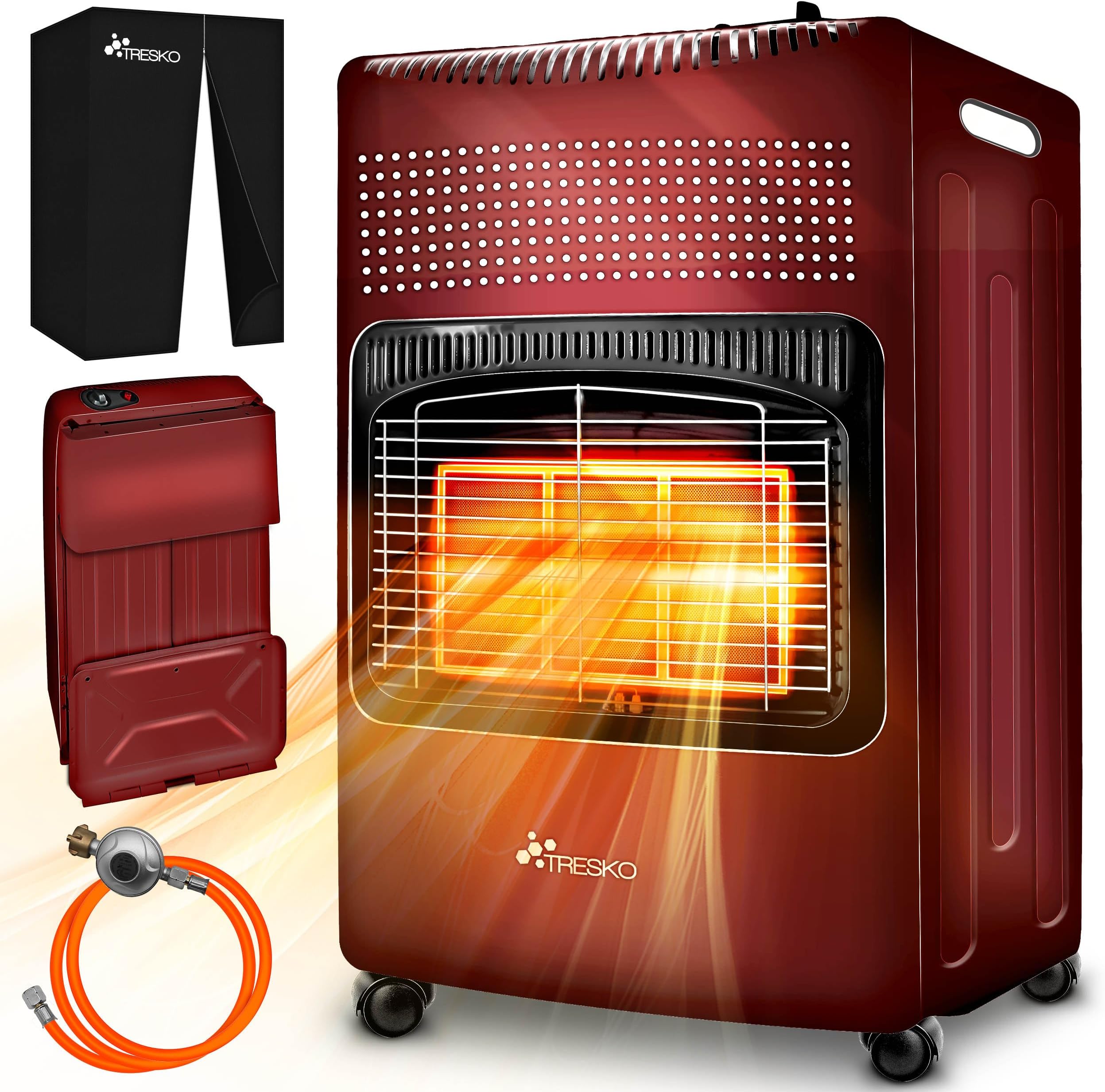 TRESKO Appareil de Chauffage au gaz 4200 watts incluant un régulateur ...