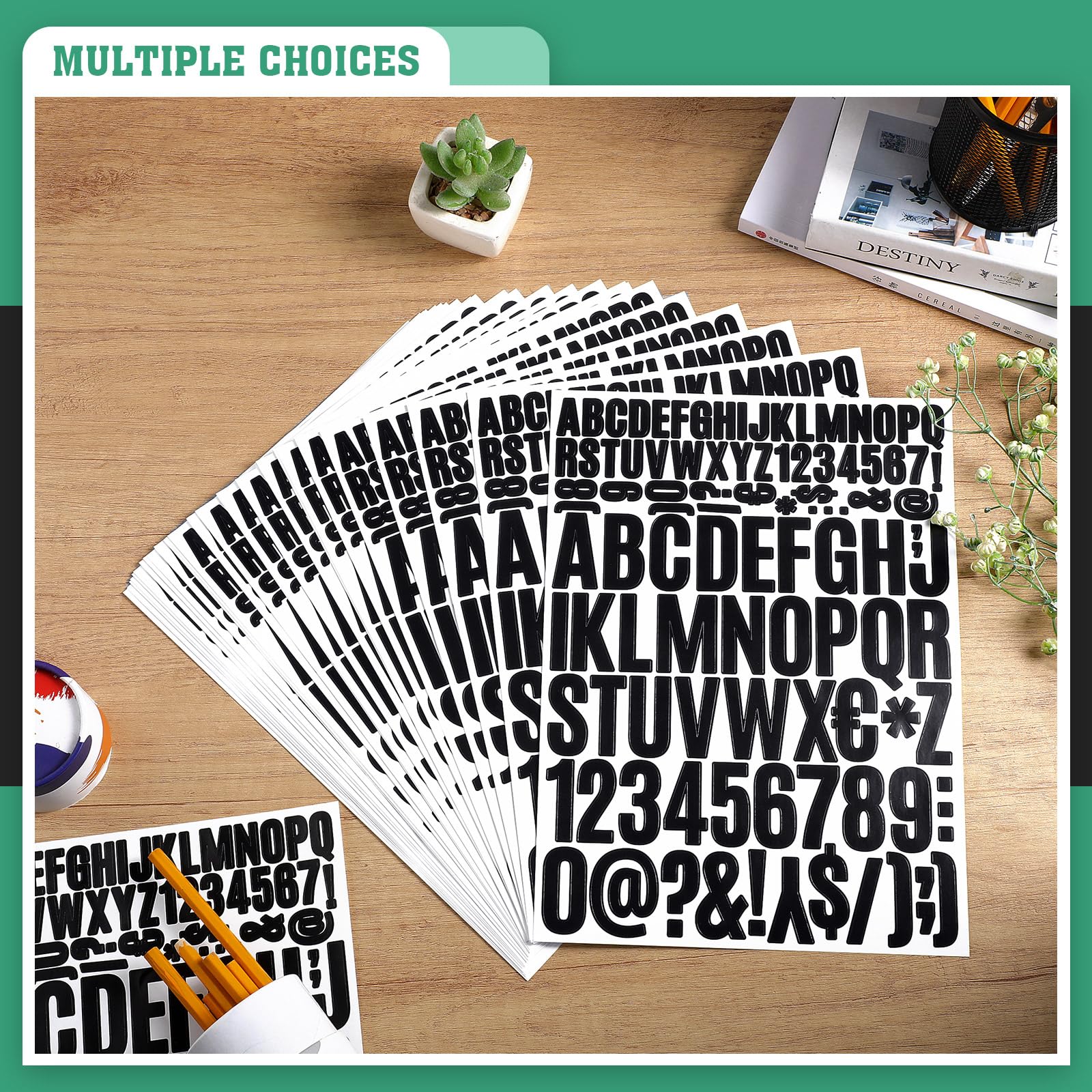 Snapklik.com : Qilery 32 Sheets 1 Inch And 2 Inch Letter And Number ...