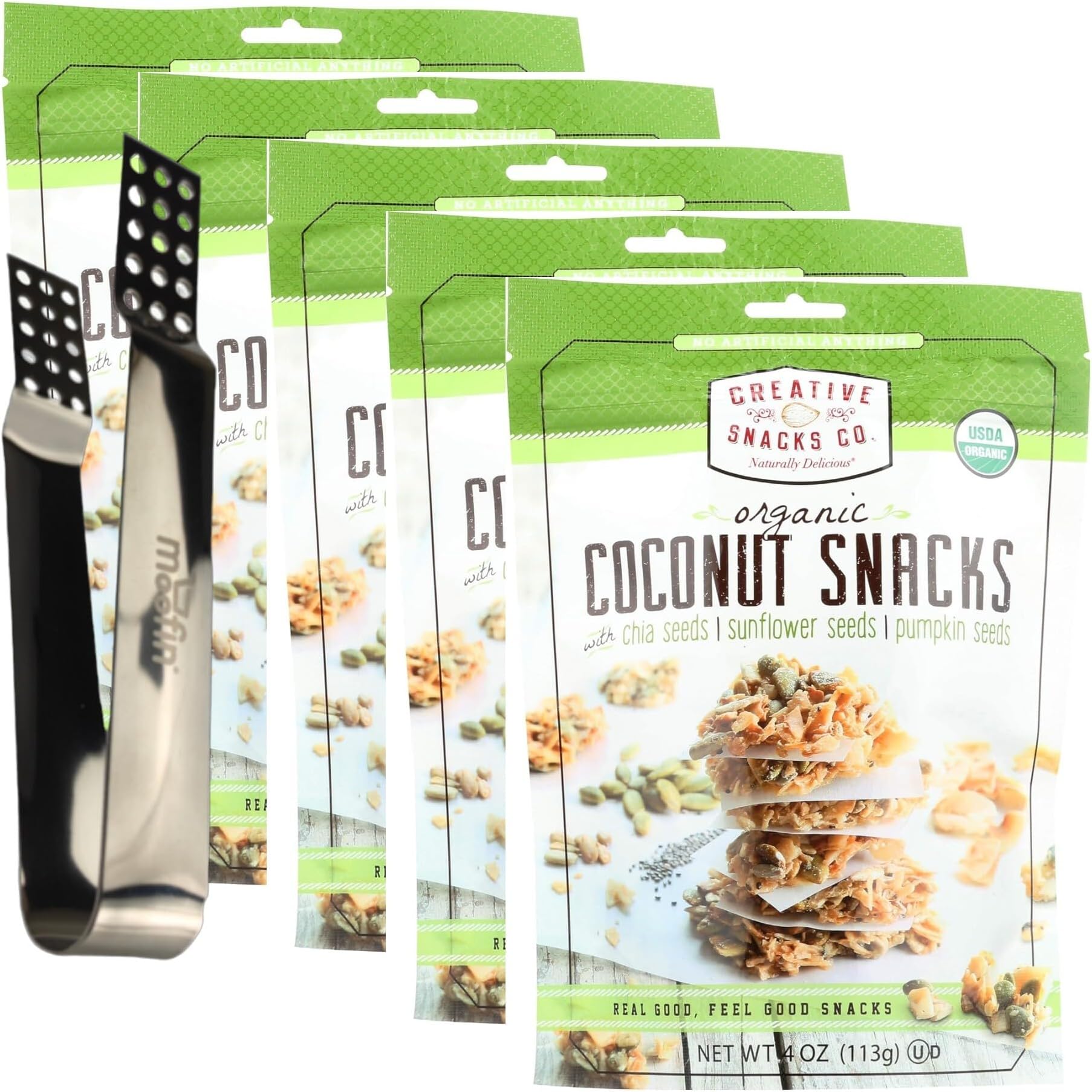 Amazon.com: Creative Snack Coconut Super Seeds Snack, 4 oz : Grocery ...