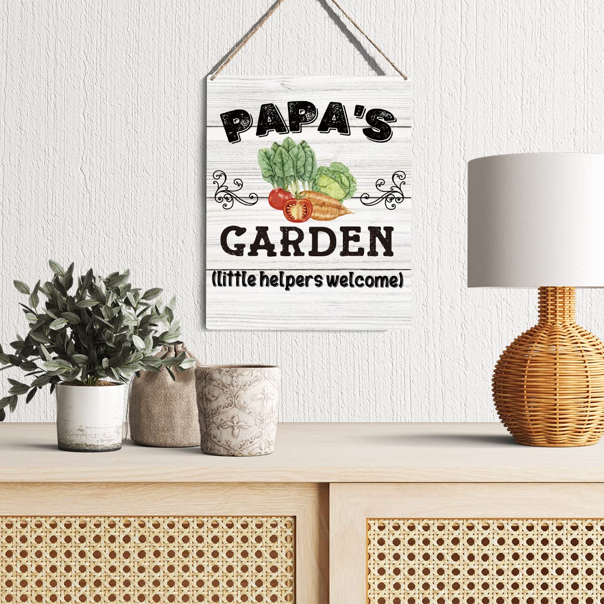 Snapklik.com : Farmhouse Papas Garden Wooden Sign Wall Decor Rustic ...