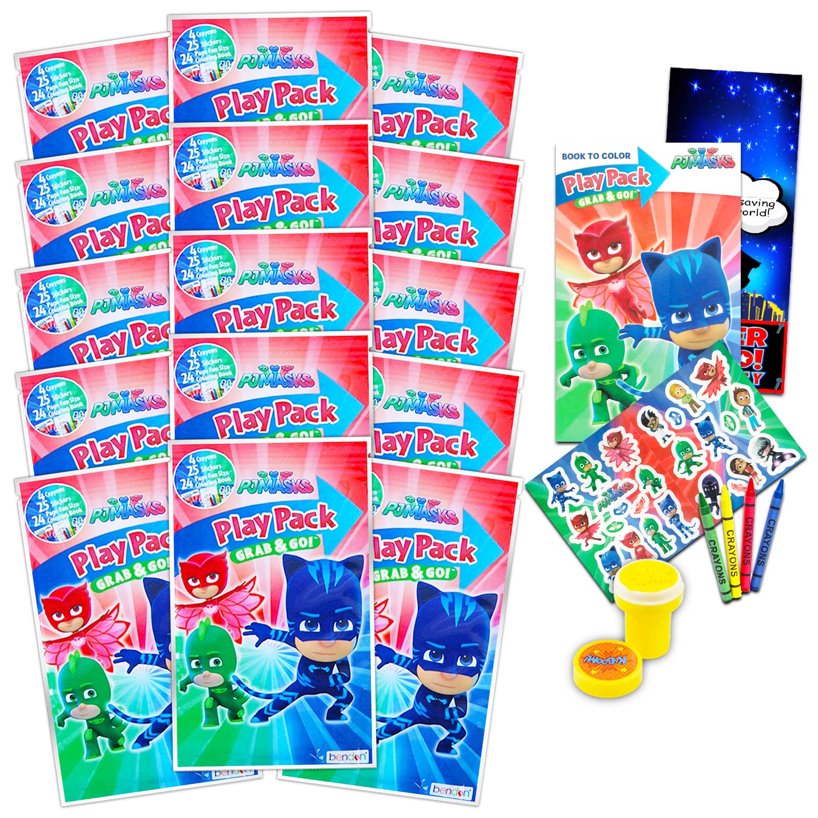 Buy PJ Masks Party Favors for Kids - Bundle with 15 PJ Masks Activity ...