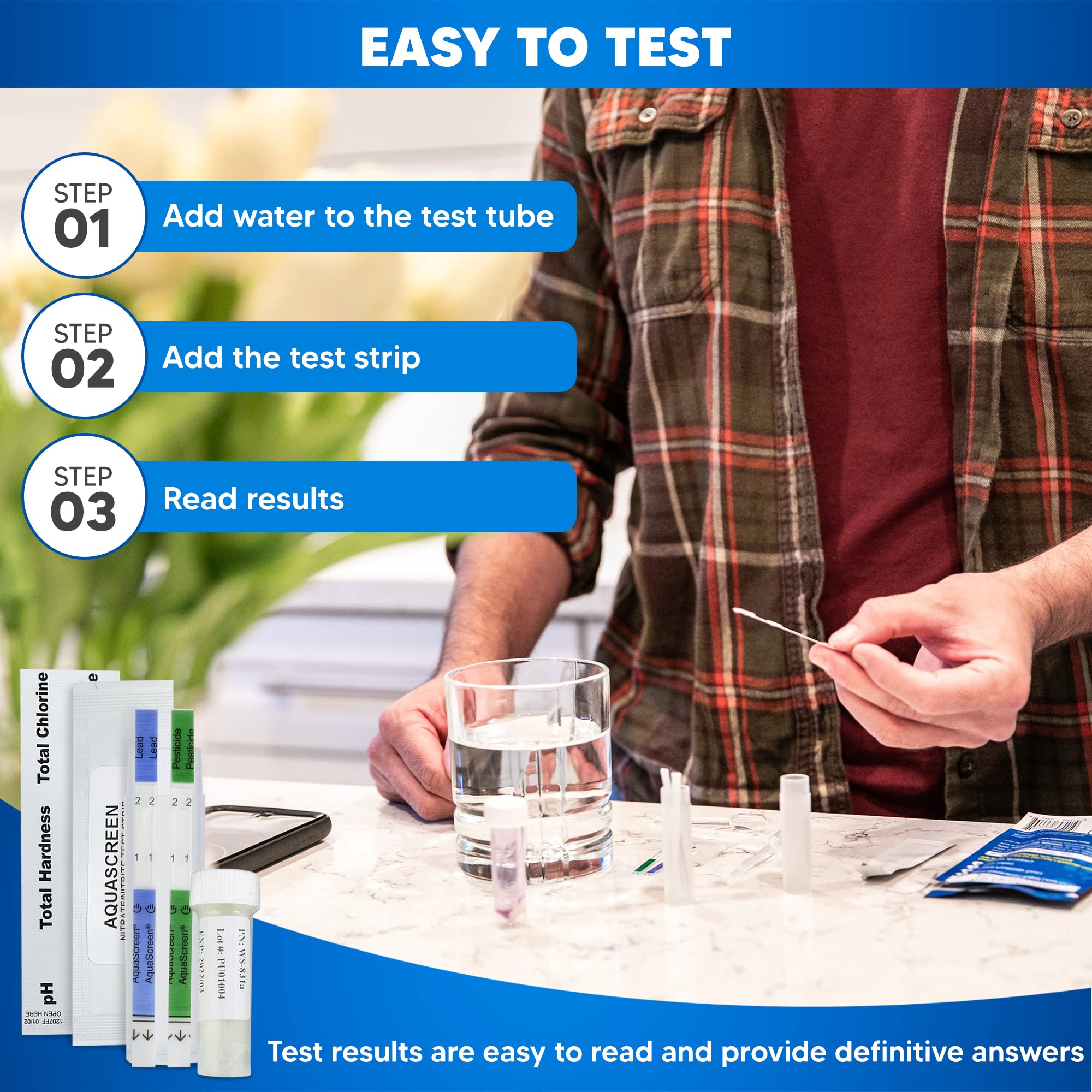 Snapklik.com : Premium Drinking Water Test Kit For Well And Tap Water ...