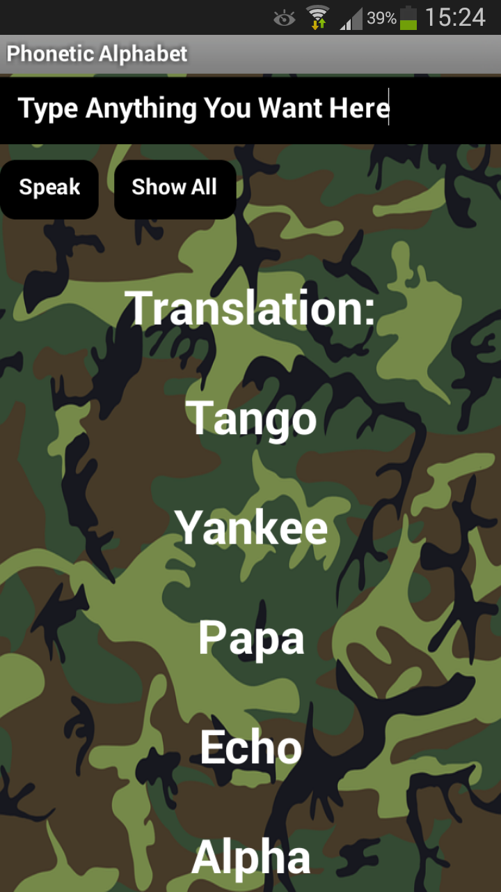 Nato Phonetic Alphabet - App on the Amazon Appstore