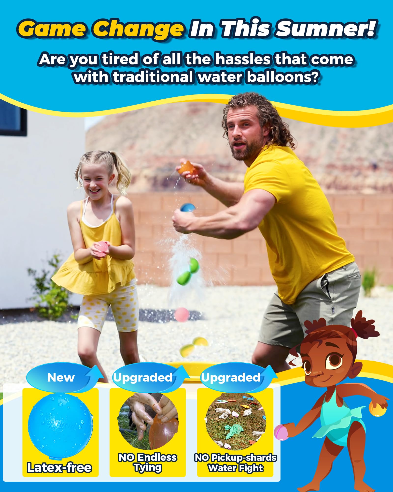 Snapklik.com : 25PC Reusable Water Balloons Quick Fill Self Sealing ...