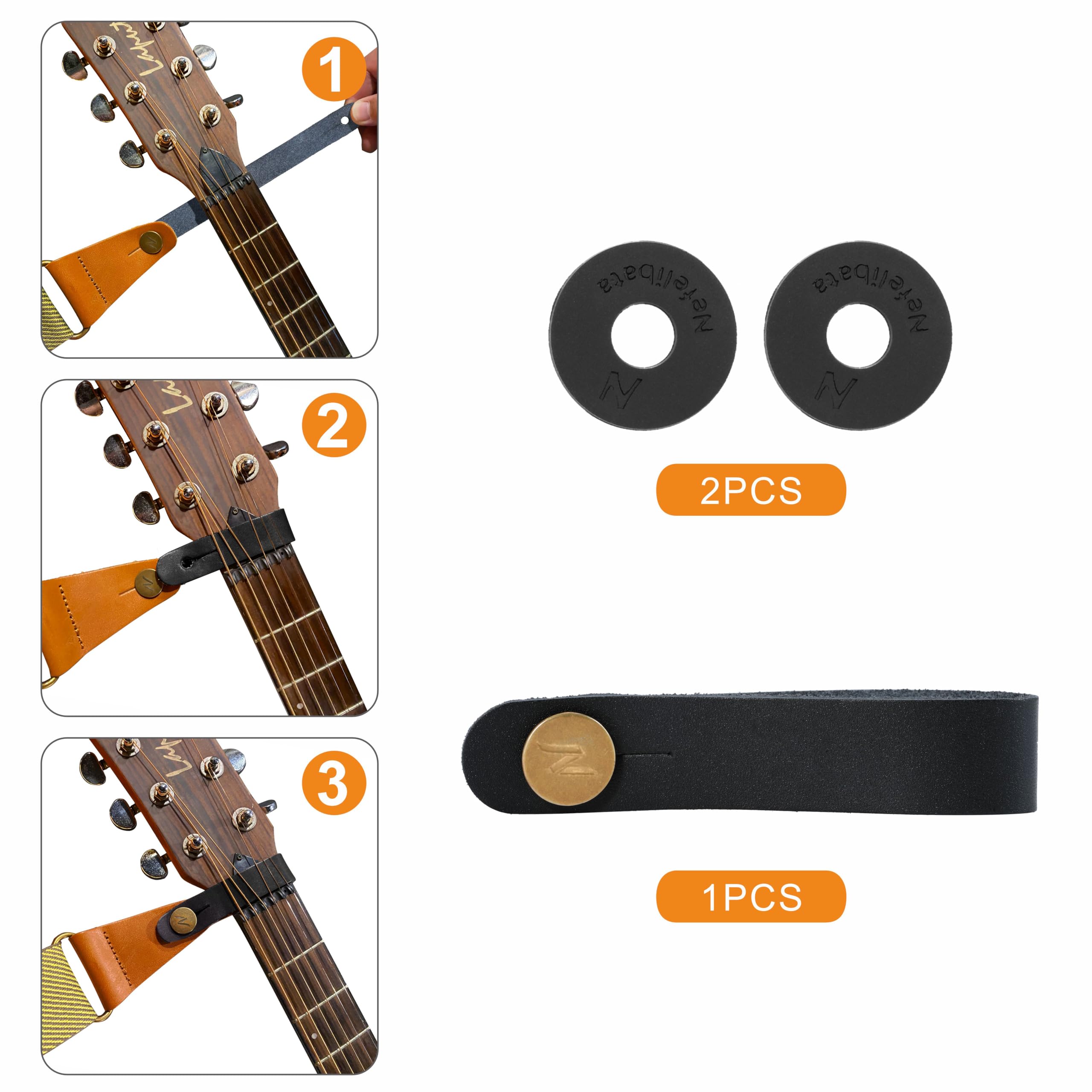 Snapklik.com : Nefelibata Guitar Strap Lock, Leather Guitar Strap ...