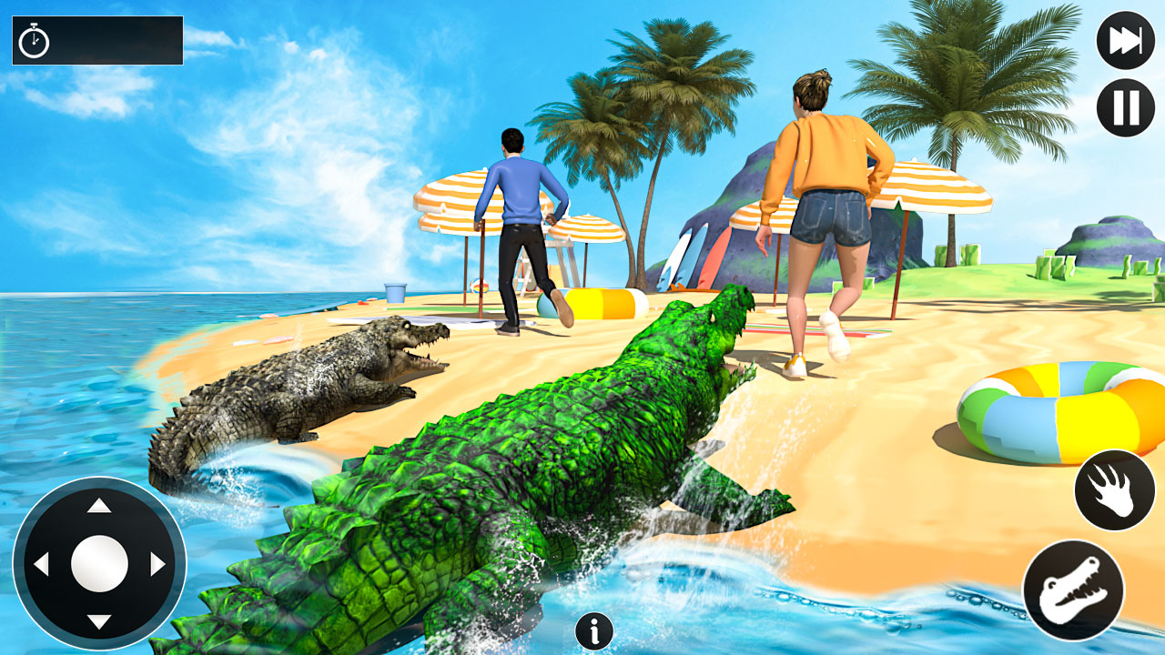 Wild Angry Crocodile Attack Simulator: Hungary Crocodile Hunting Clash ...