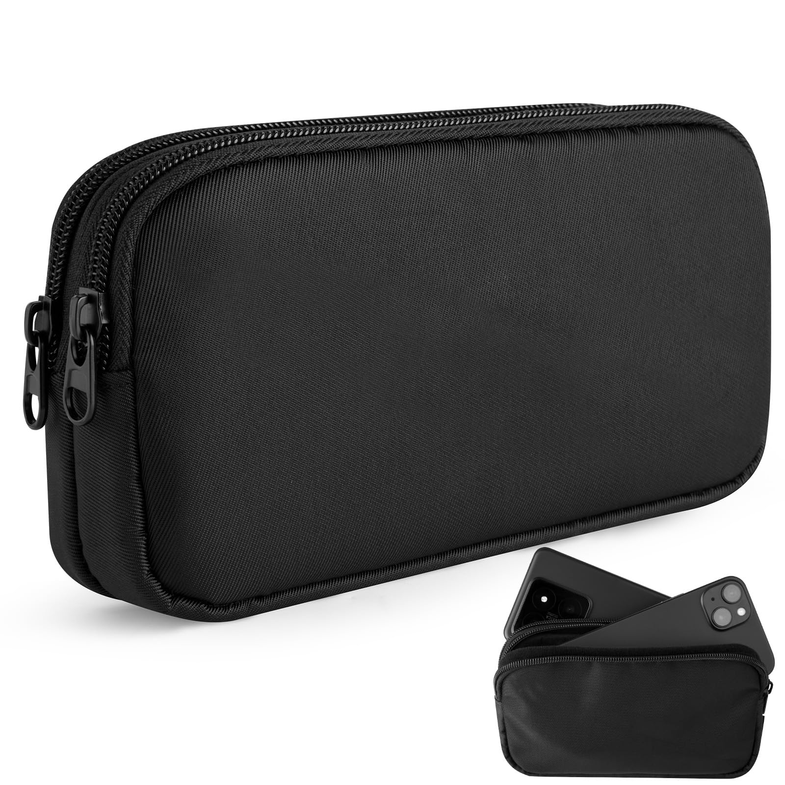 Amazon.com: CaSZLUTION Dual Phone Holster for 2 Phones, Large Cell ...