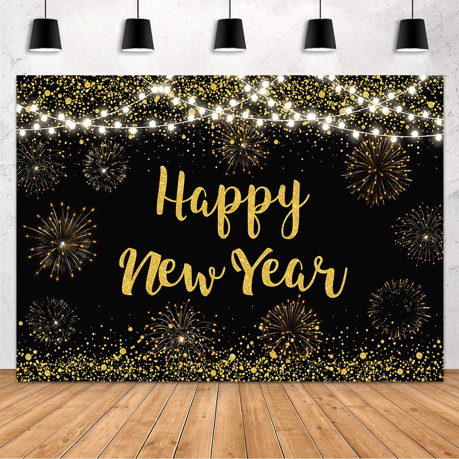 Amazon.com : MEHOFOND 7x5ft Happy New Year Backdrop Cheers to The New ...