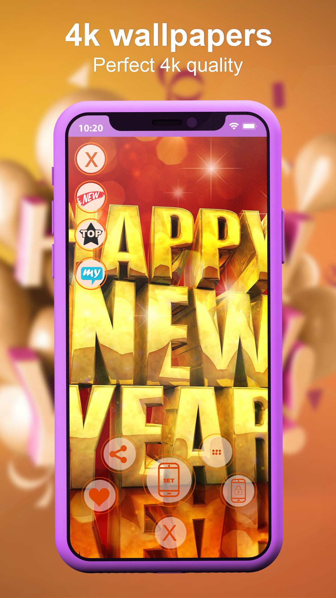 Happy New Year Wallpaper 4K - App on Amazon Appstore