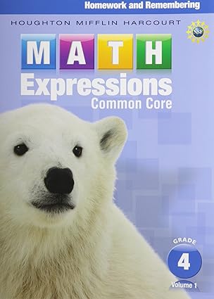 Amazon.com: Math Expressions: Homework & Remembering, Grade 4, Vol. 1: 9780547824246: Karen C ...