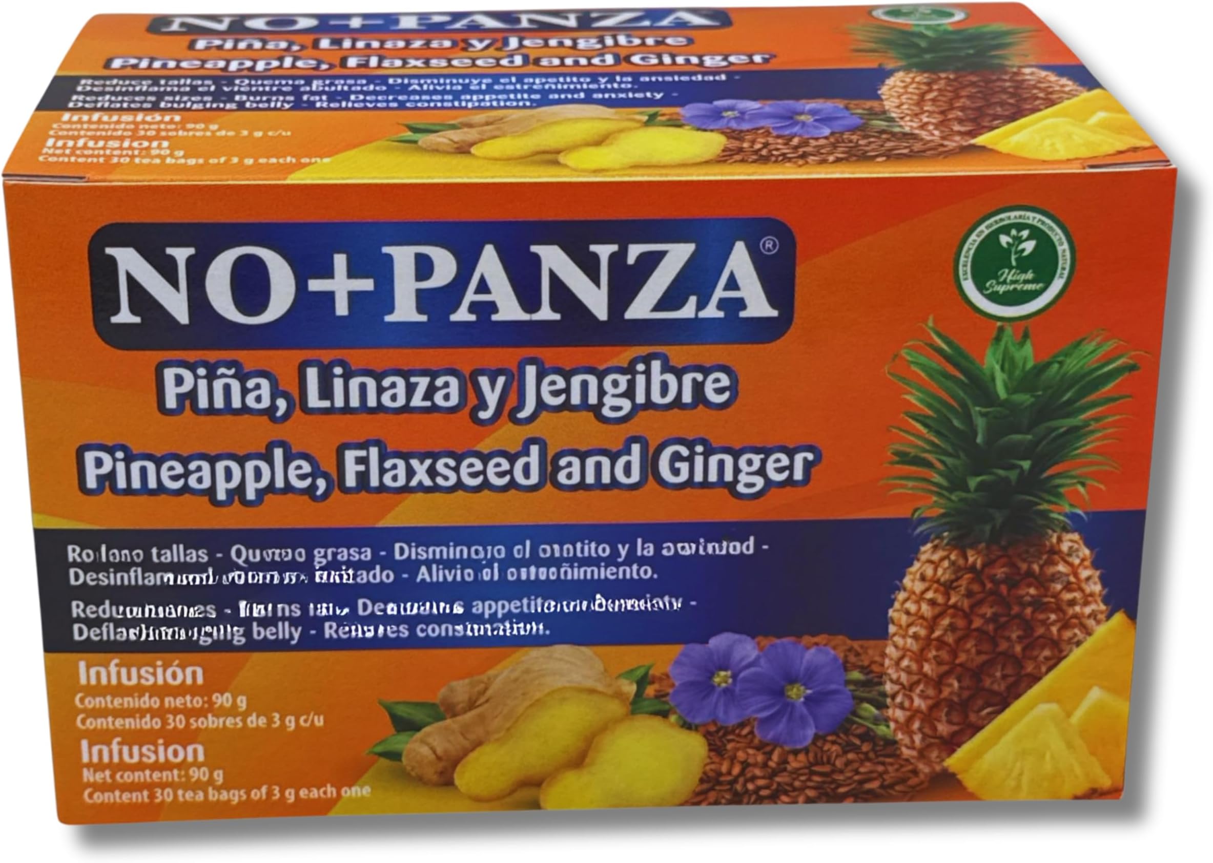 Amazon.com : Ginger, pinneapple,cinnamon flaxseed TEA (TÉ de jengibre ...