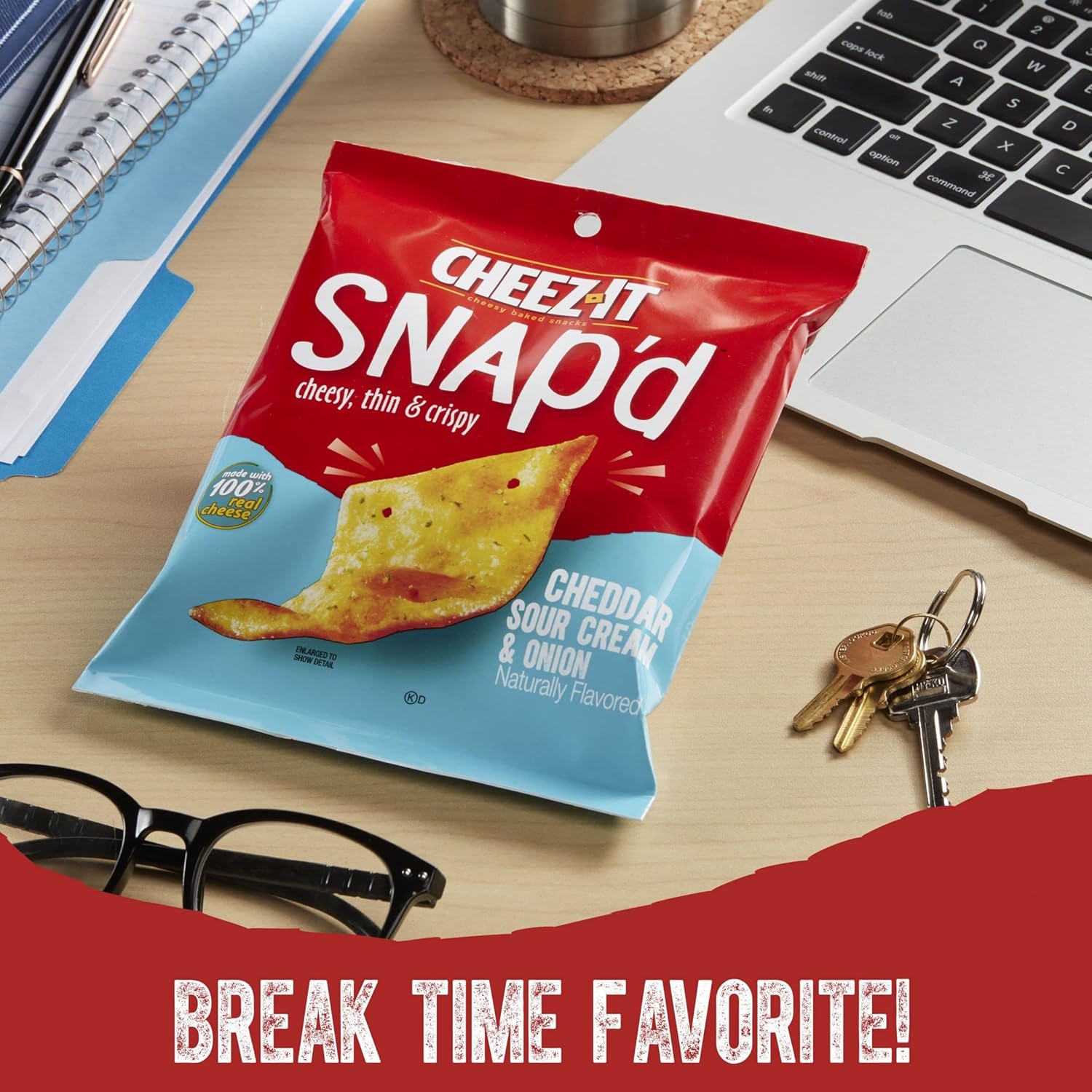 Buy Cheez-It Snap'd, Cheesy Baked Snacks, Cheddar Sour Cream and Onion ...
