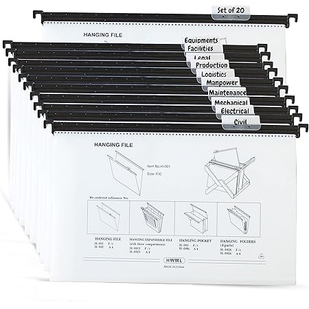 CIEL ® Hanging Suspension Cabinet File Folder Pocket with Adjustable ...