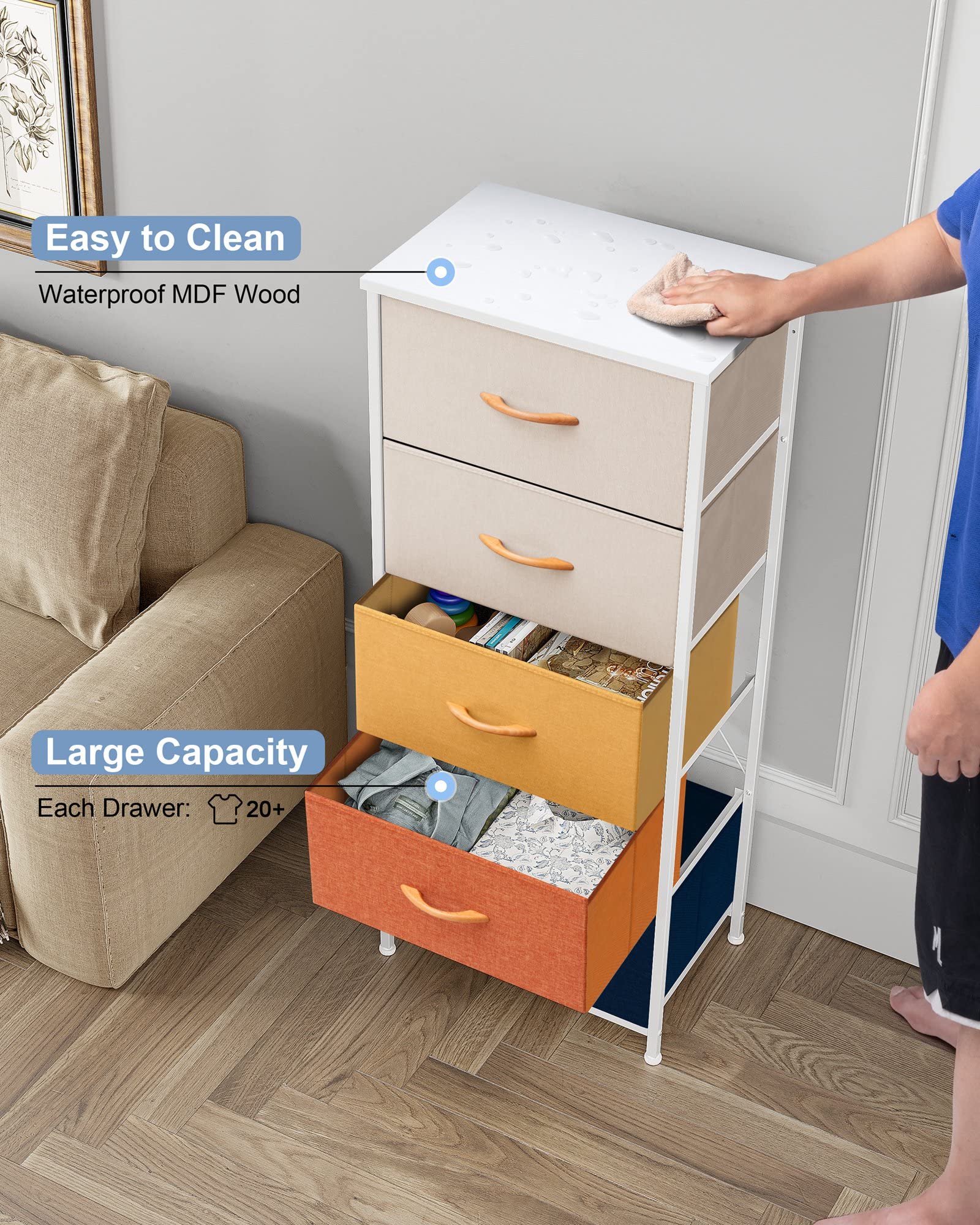 Snapklik.com : Crestlive Products Vertical Dresser Storage Tower ...