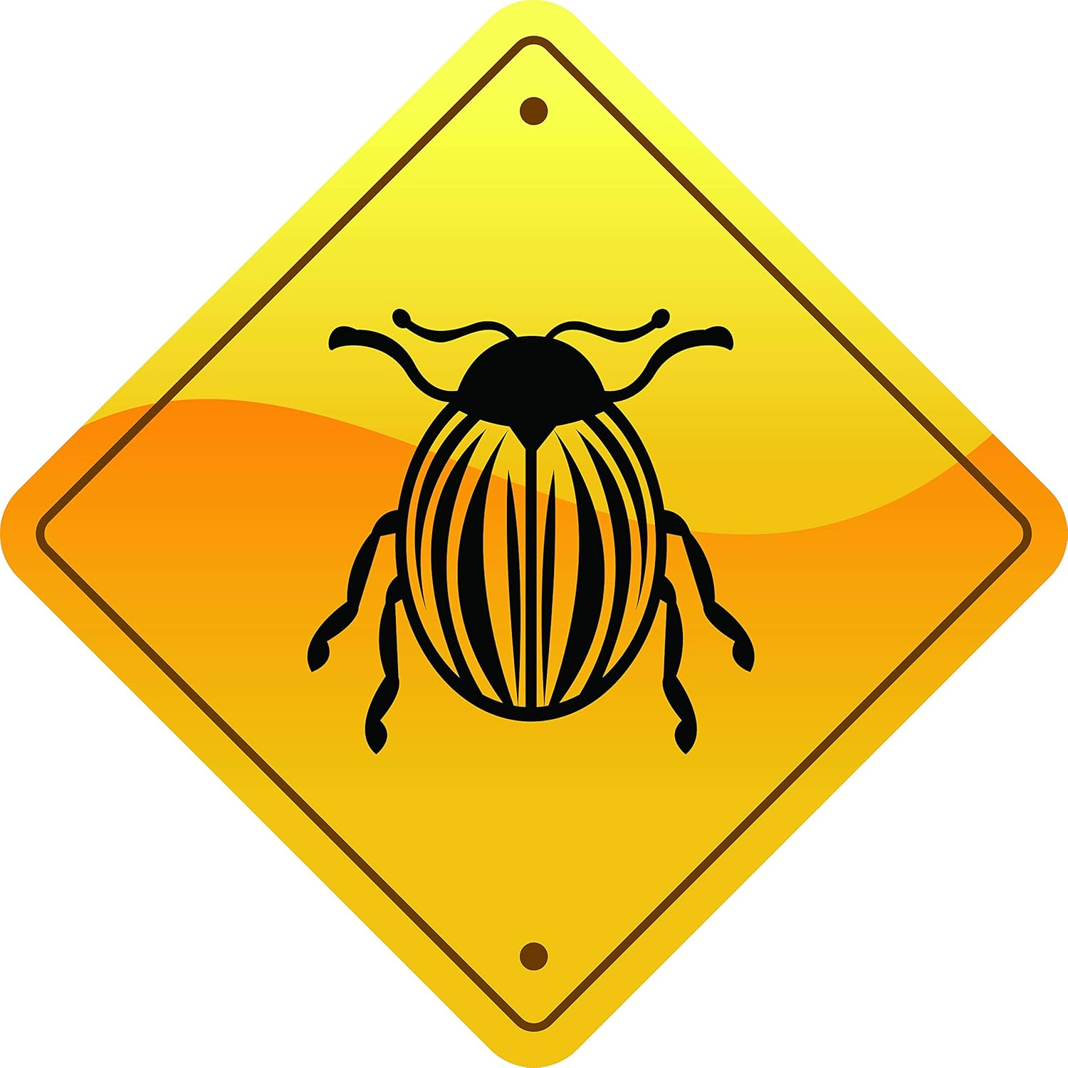 Amazon.com: Caution Insect Bug Signs Entomology Cartoon Vinyl Sticker ...