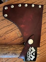Amazon.com : Kyien Leather Hatchet Sheath Axe Sheath Leather Axe Cover ...