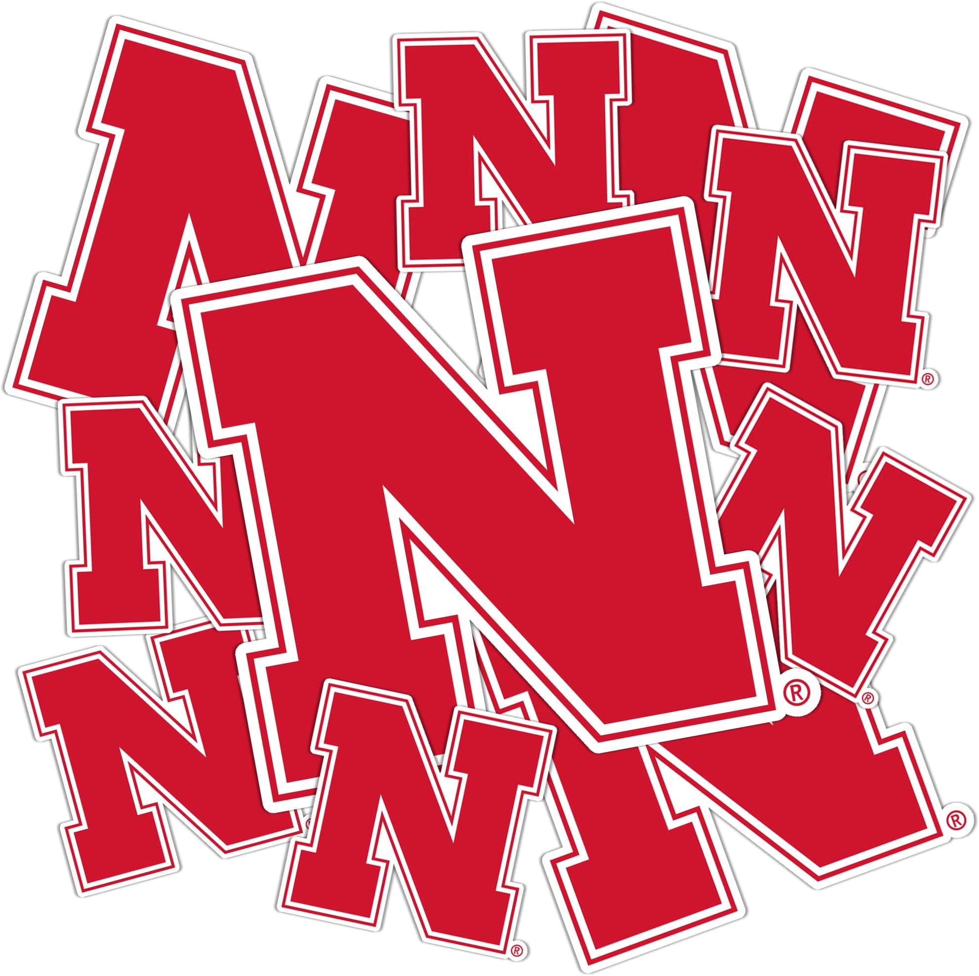 Amazon.com: Craftique Nebraska Decal (RED N Decal (3''4''6''12''18 ...