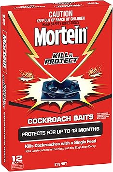 Mortein Kill & Protect Cockroach Baits, 12 Baits : Amazon.com.au: Garden