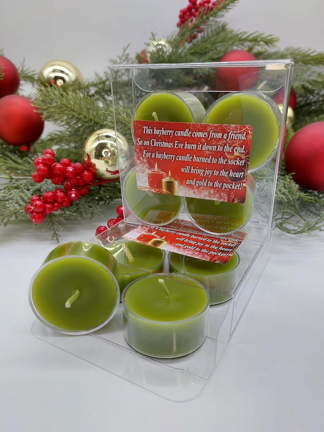 Amazon.com: Handmade Bayberry Beeswax Tealight Candles with Bayberry ...