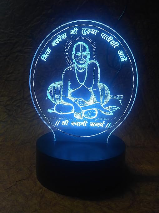 Buy KAPNNOVATIVE Solutions Acrylic Engraved Shree Swami Samarth with ...