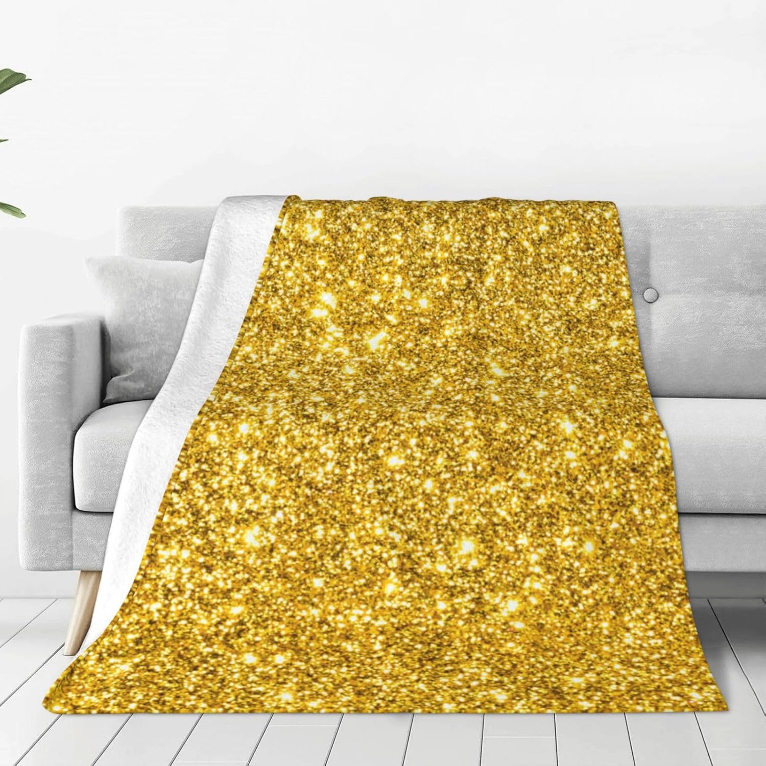 Amazon.com: Women Men Beautiful Gold Bling Glitter Sparkles Pattern ...