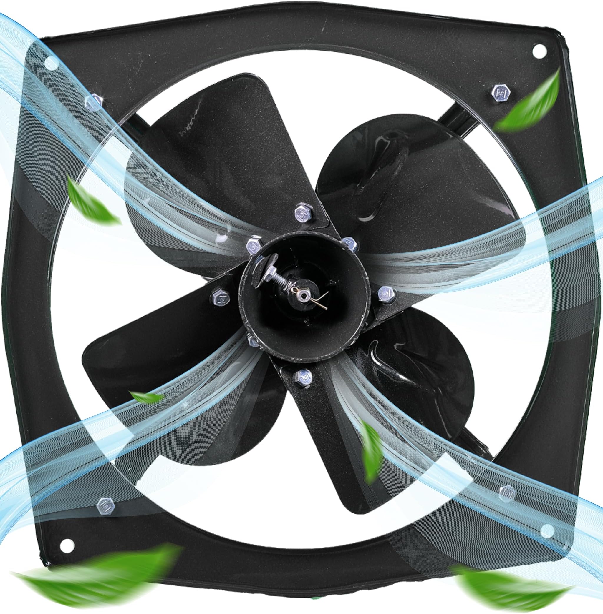 Almonard 15 inch Heavy Duty Single Phase (1400 RPM) Exhaust Fan, black ...