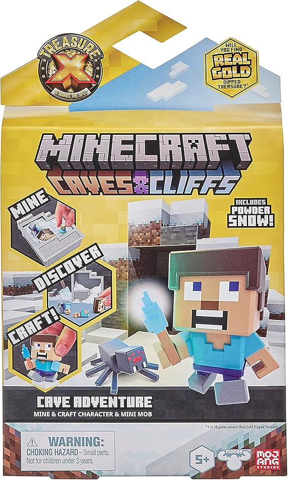 Treasure X Minecraft Caves & Cliffs Höhlenabenteuer-Spielset mit 16 ...