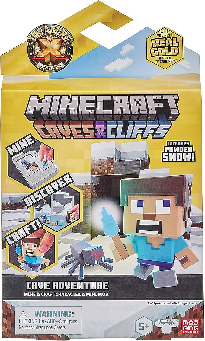 Amazon.com: Treasure X Minecraft Caves & Cliffs Cave Adventure Pack ...