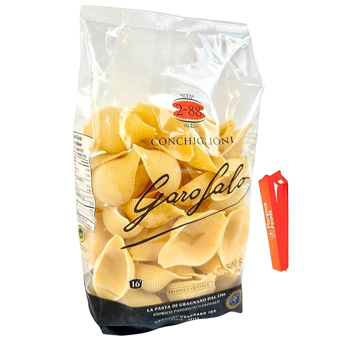 Amazon.com : Garofalo Conchiglioni 1.1 lb. (500g) Jumbo Pasta Shells ...