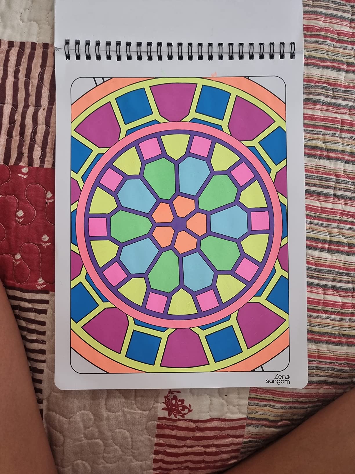 Zen Sangam - Zentangle Meditation Adults Coloring Book - (Level 1 ...