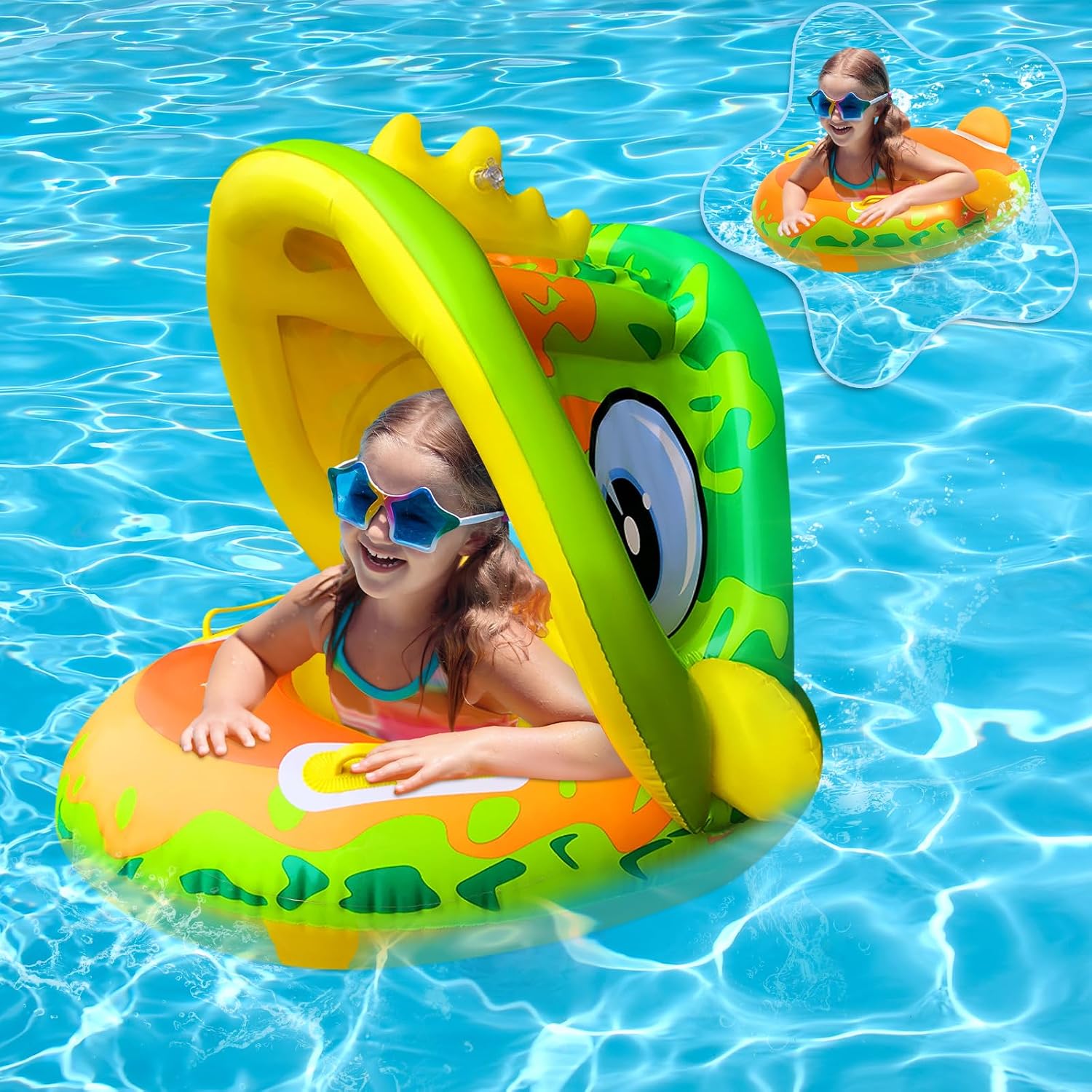 eahsap Flotador para Niños,Flota de Piscina Infantil con Asiento de ...