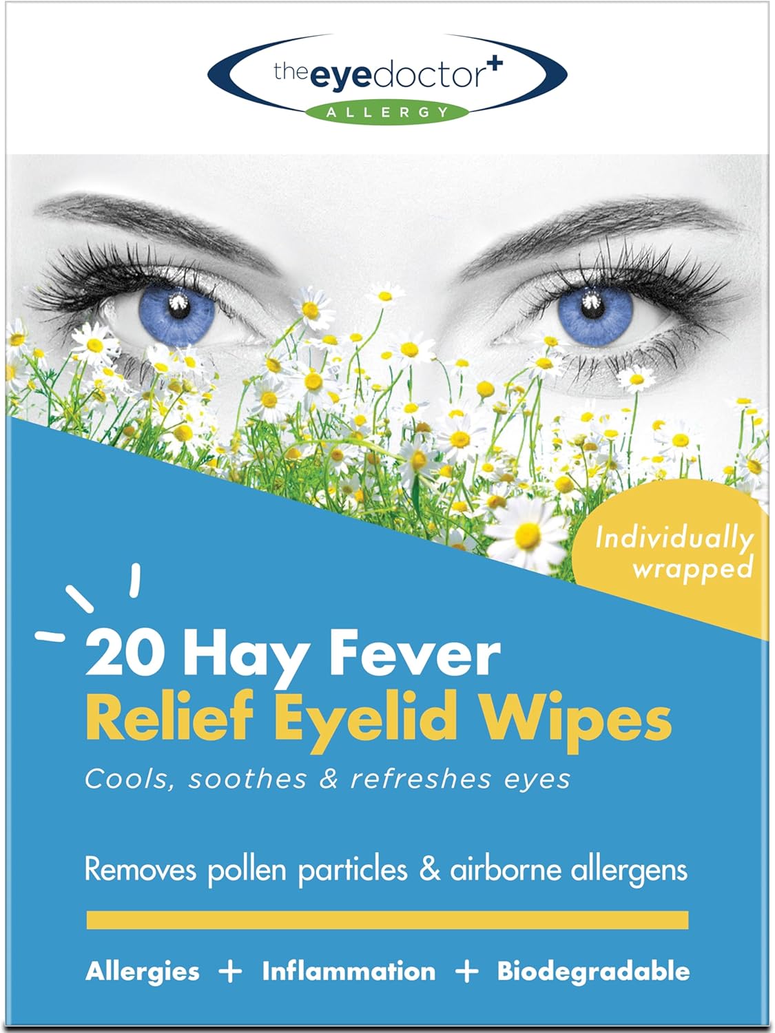 Amazon.com: The Eye Doctor Hay Fever Relief Eyelid Wipes - 20x Single ...