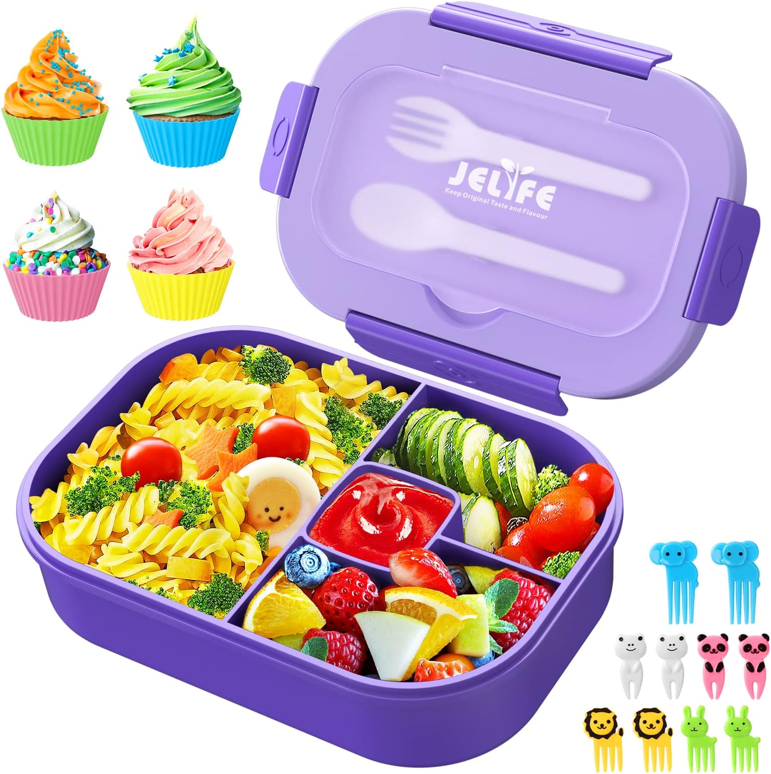 Amazon.com: Yovimak Bento Lunch Box for Kids, Adult Lunch Box for Teens ...