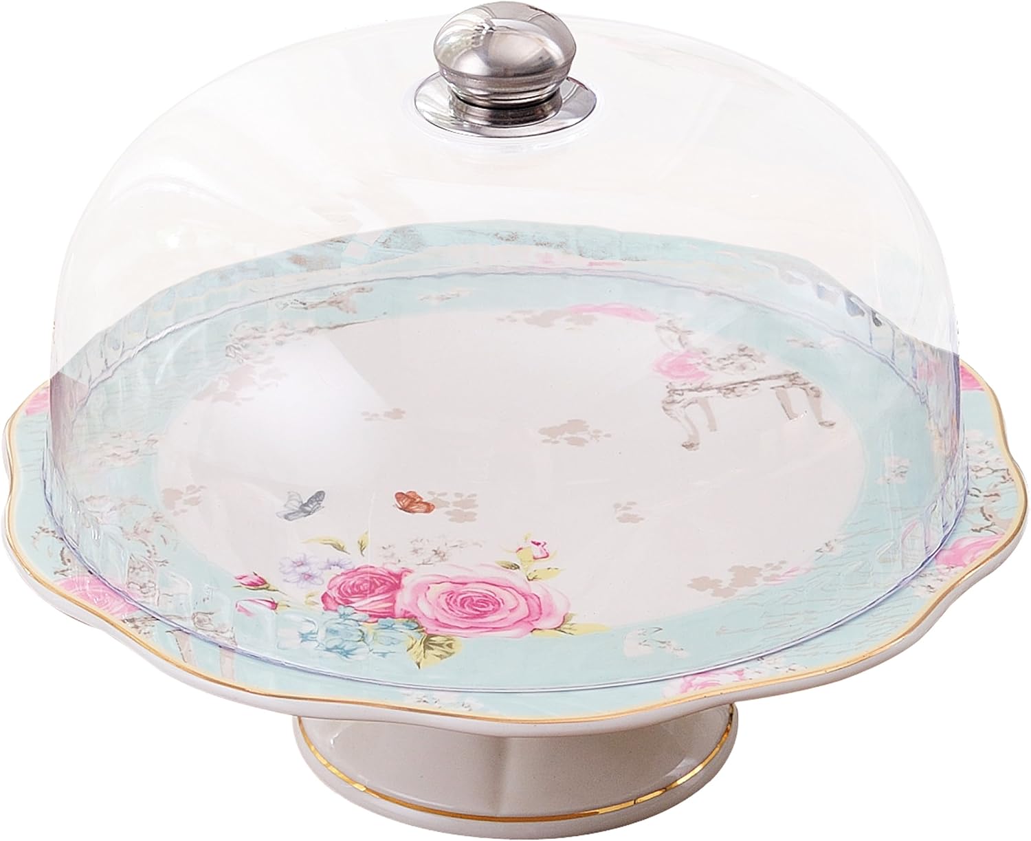 Amazon.com: Jusalpha® Blue Vintage English Style Ceramic Decorative ...